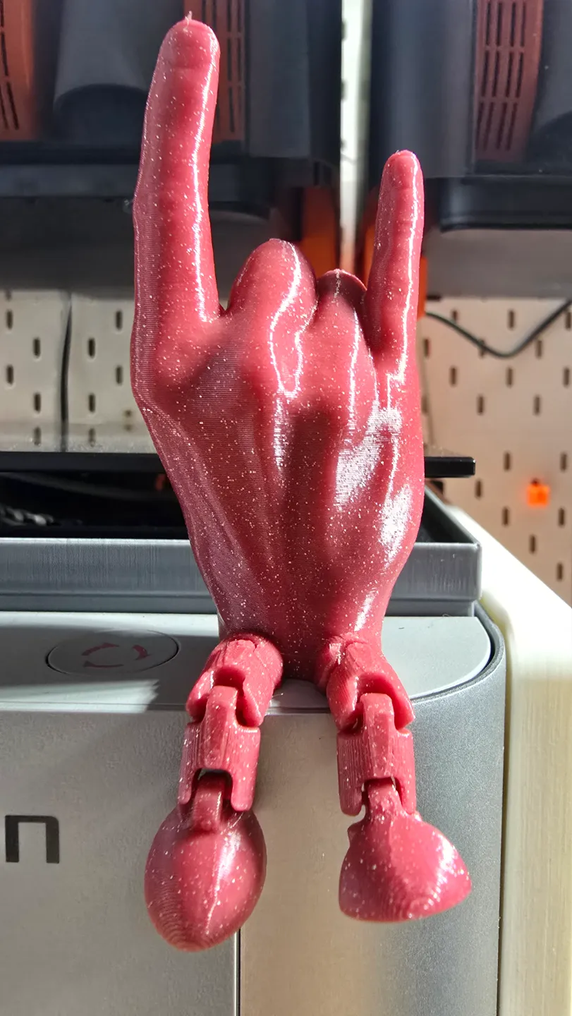 Articulated Rock ,Hand Flexible Beine Remixed by 3DMetalCave MakerWorld ...