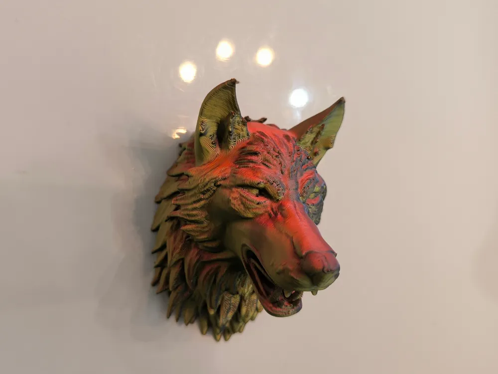 Wolf Head Wall Decor by RUMcajz MakerWorld: Download Free 3D Models