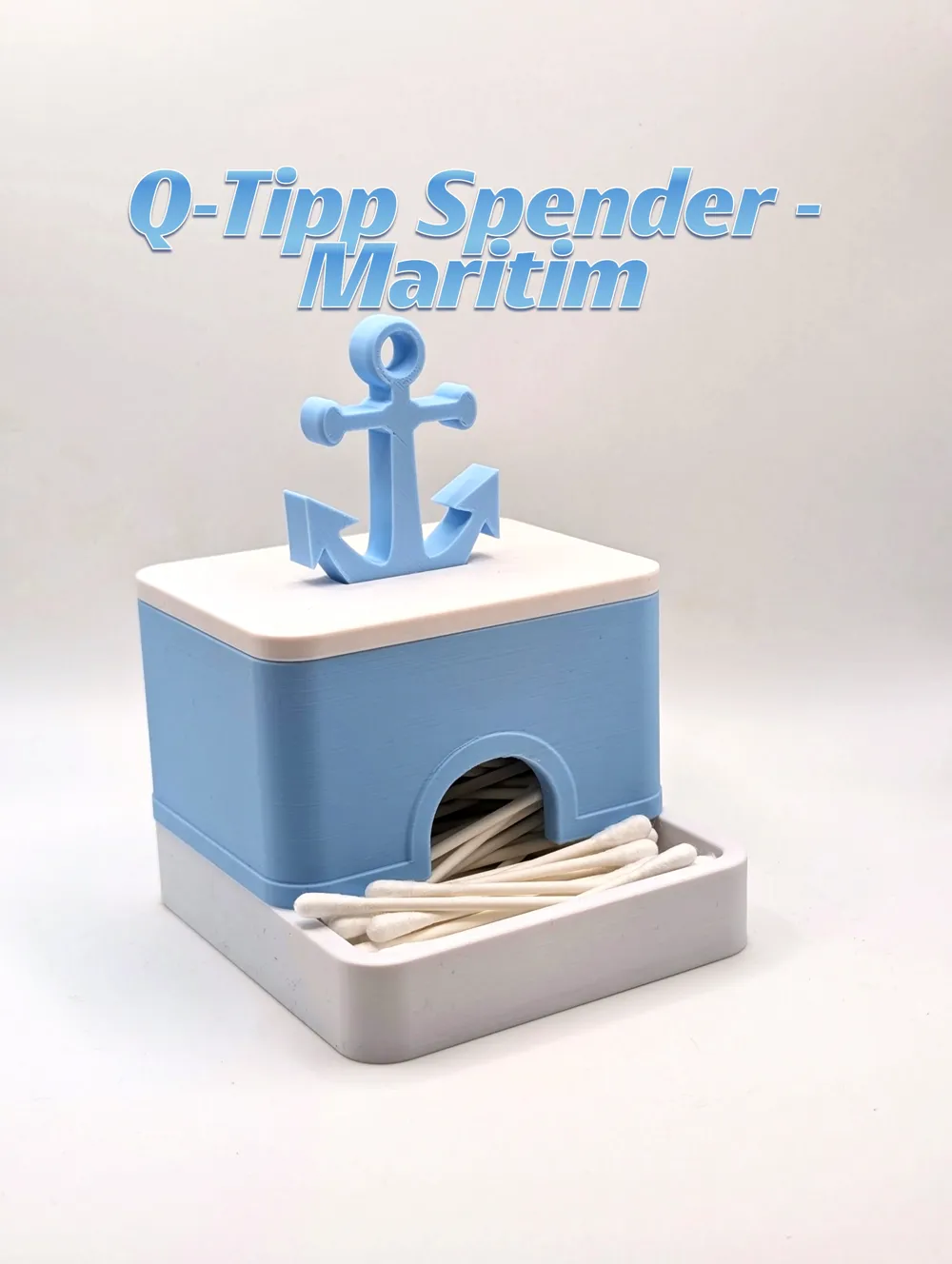 Q-tip Dispenser - Maritime by 3DMerchandMore MakerWorld: Download Free ...