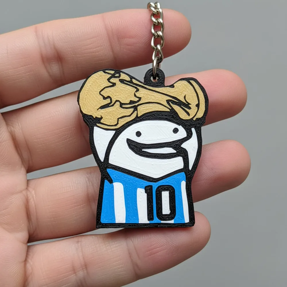 Argentina vs Brazil Flork World Cup Keychain Pack - Free 3D Print Model ...