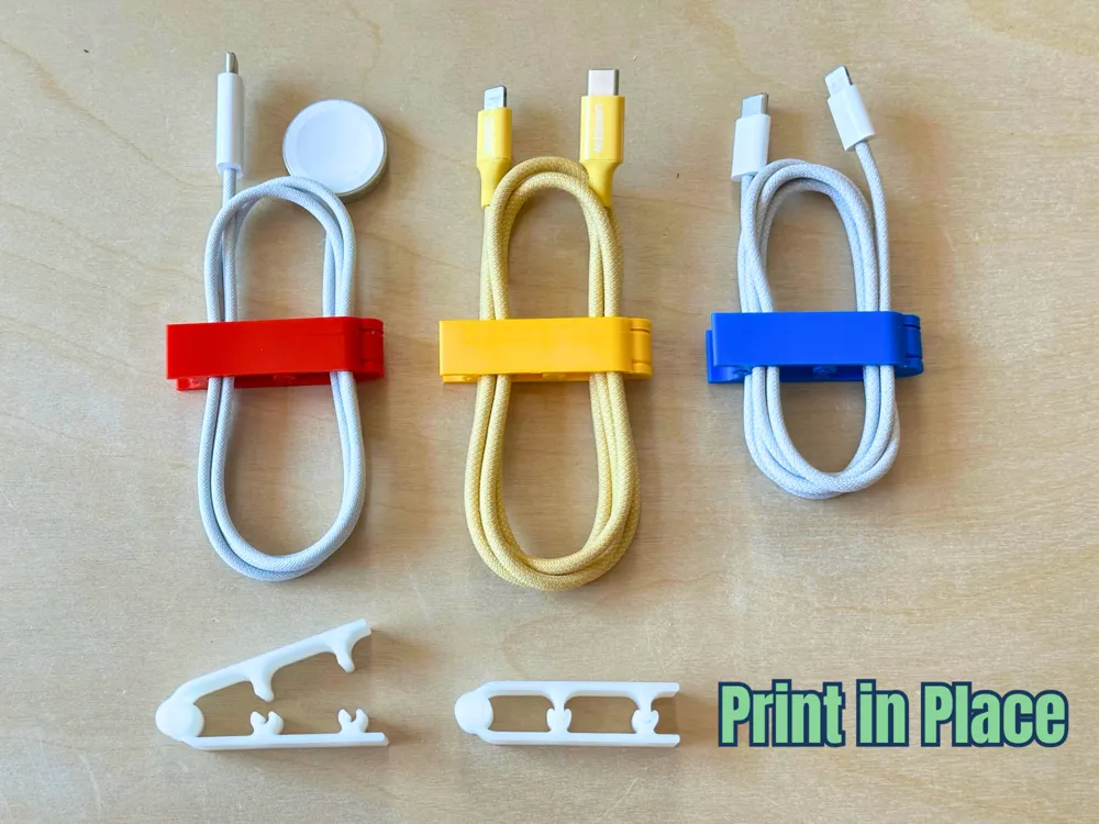 Cable Organizer / Snap Cable Clip - Print in place by TuTu MakerWorld ...