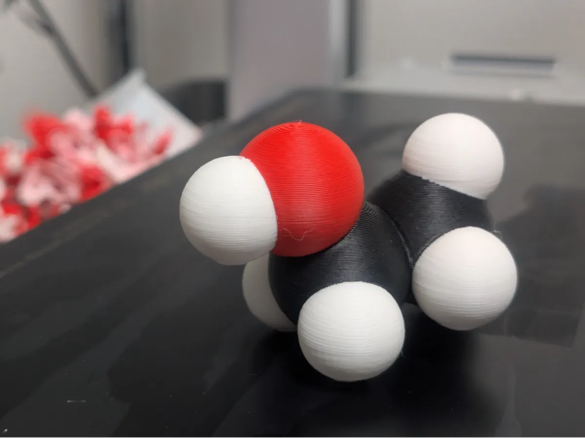 Ethanol Molecular Model - Free 3D Print Model - MakerWorld