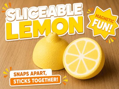 Sliceable magnetic lemon toy - Free 3D Print Model - MakerWorld