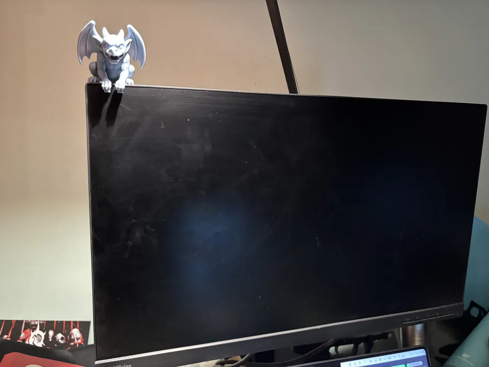 Cathedral Gargoyle Monitor Buddy - Free 3D Print Model - MakerWorld