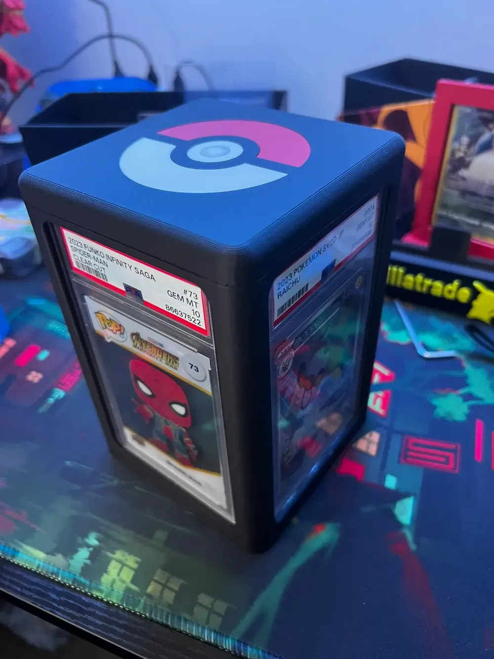 PSA & CGC Stackable Quad Slab Holders With Storage by iprintshit ...