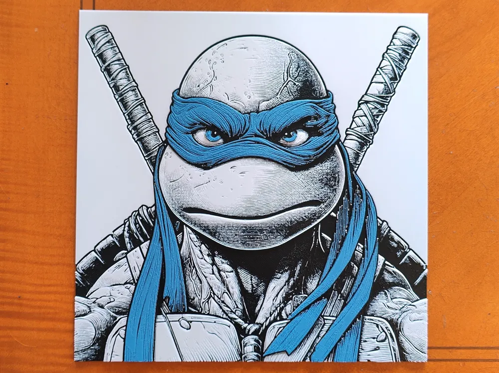 Leonardo - TMNT - Ninja Turtles Hueforge 3 Colours by SargeMakerWorld ...