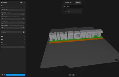 Custom Minecraft Name Plate - Free 3D Print Model - MakerWorld