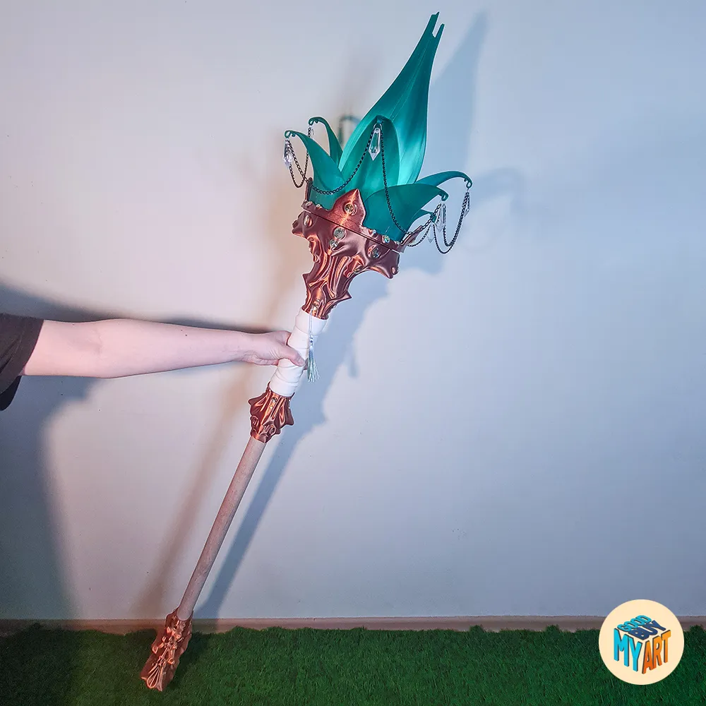 Fantasy Royal Magic Scepter - Fairy Floral Light - Free 3D Print Model ...