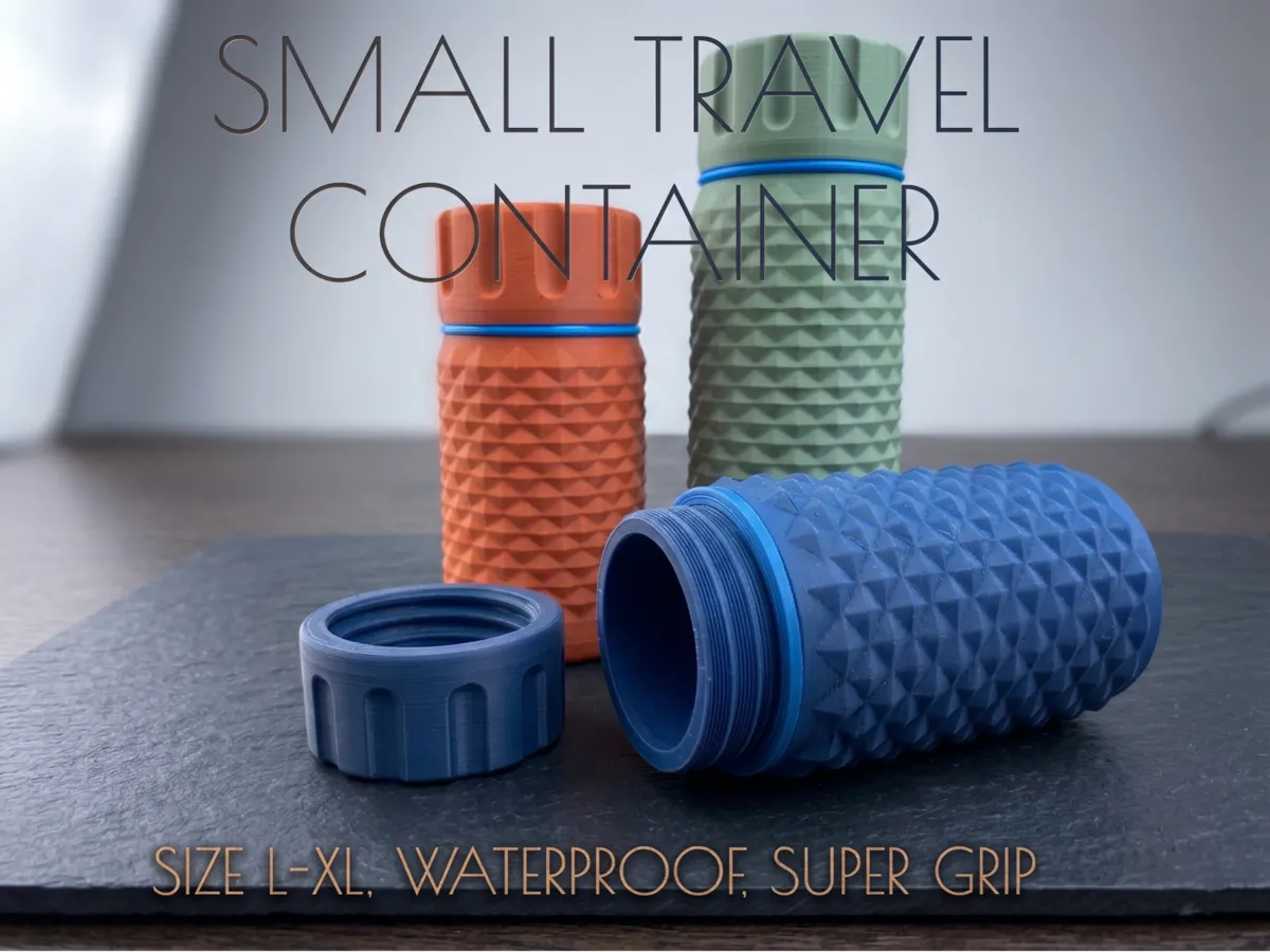 Small Travel Container, Size L-XL, waterproof - Free 3D Print Model ...