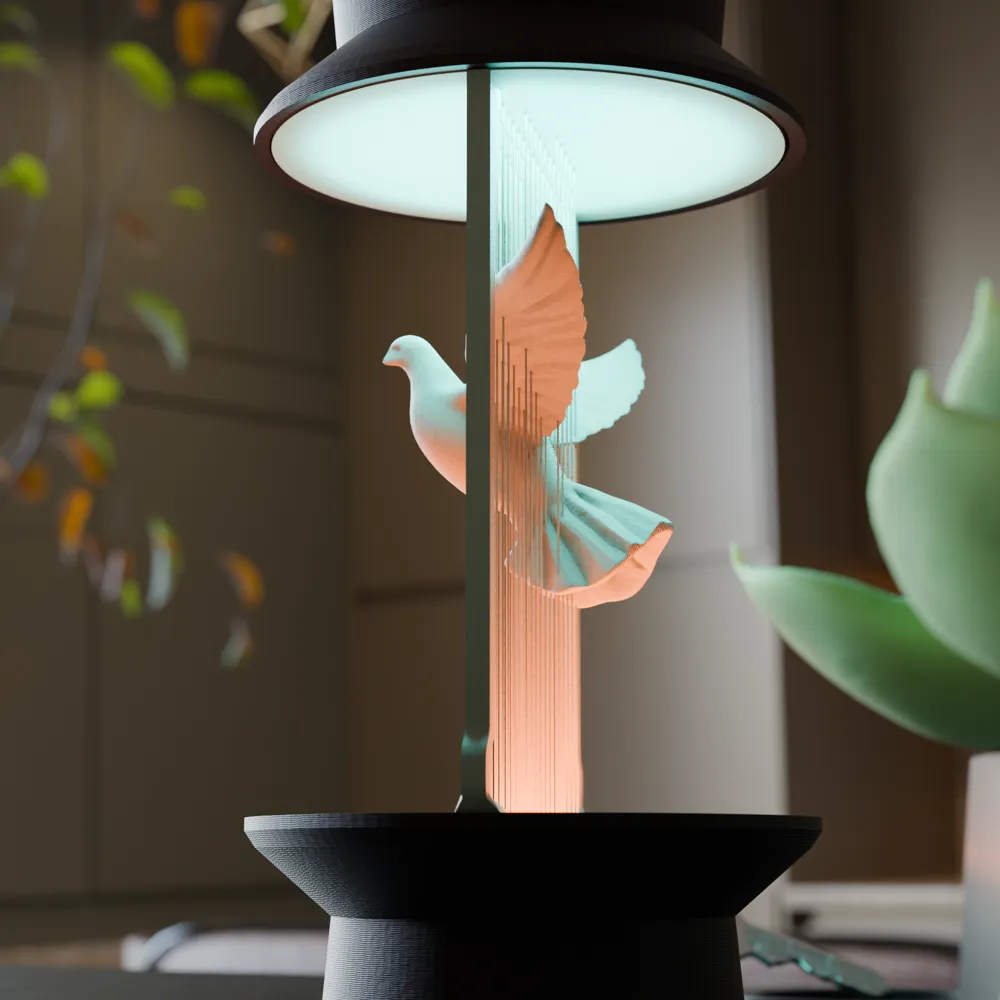 The Dove String Lamp - Free 3D Print Model - MakerWorld