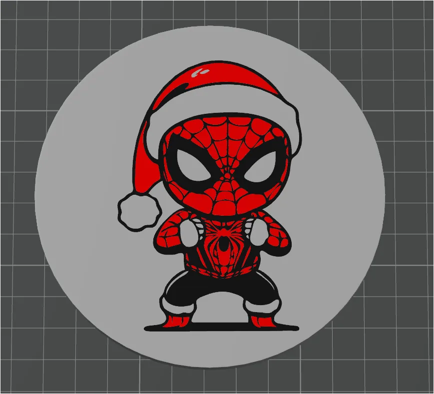 Christmas Spider-Man Coasters by mail.iou - MakerWorld
