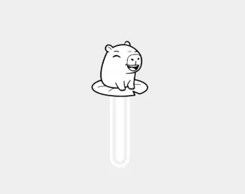 Bookmark Capibara - Free 3D Print Model - MakerWorld