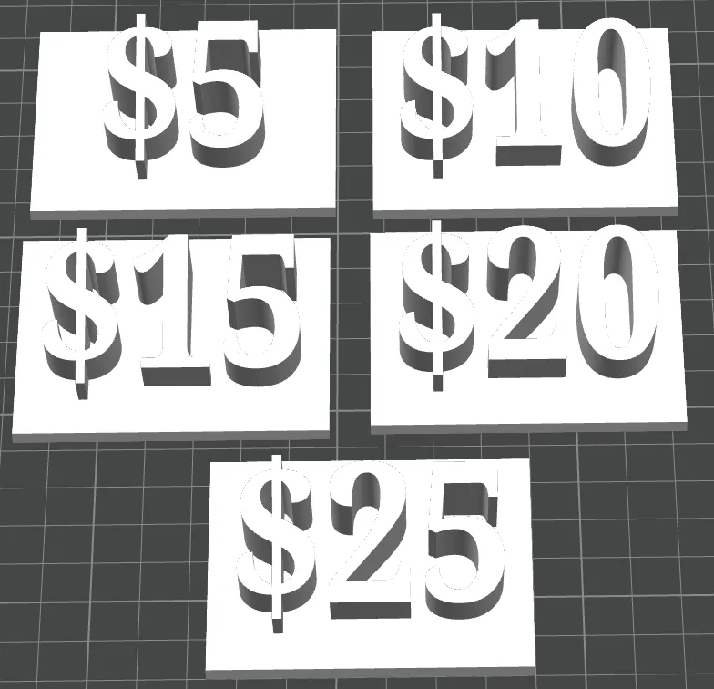 Table Price Tags by M4 Creations - MakerWorld