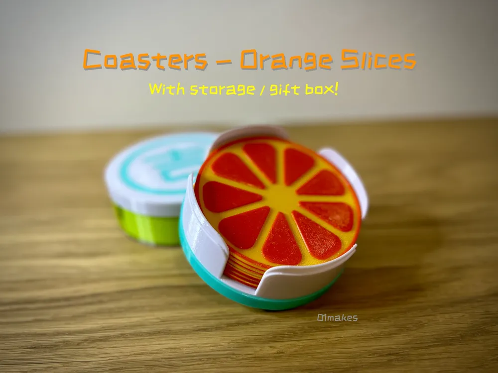 Coaster - orange slice coasters for your drinks - with gift box by ...