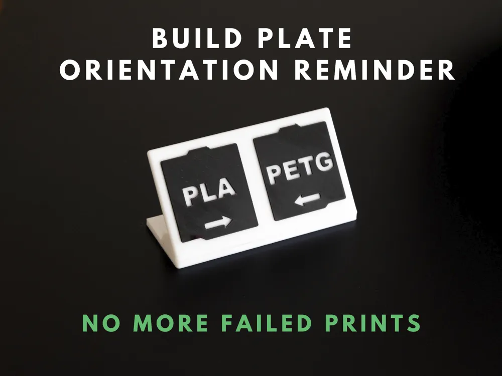 Build Plate Orientation Reminder (no AMS required) by Hatch Prints ...
