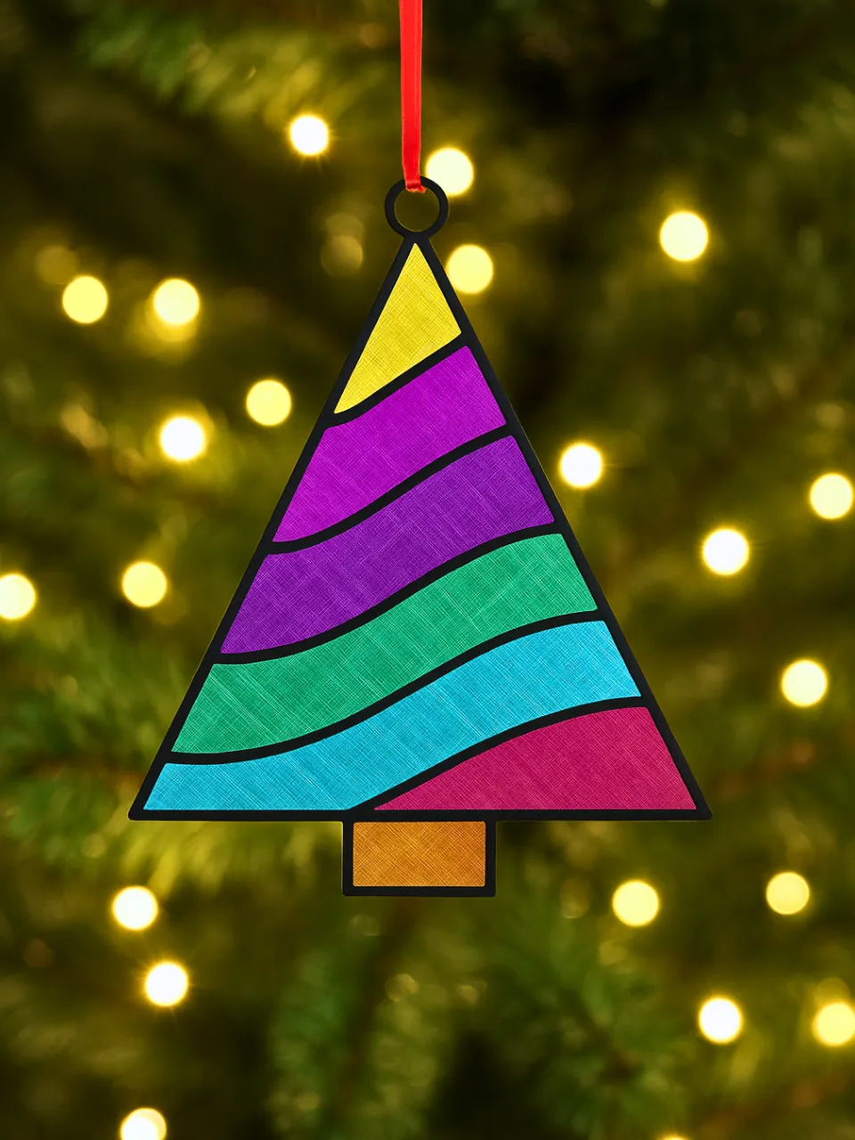 Suncatcher Christmas Trees | Colouring In Craft by A*i*m*e*e ...