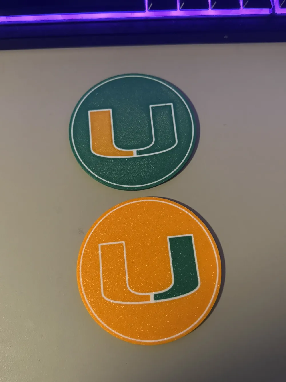 Miami Coasters - 2 Different Styles - Free 3D Print Model - MakerWorld