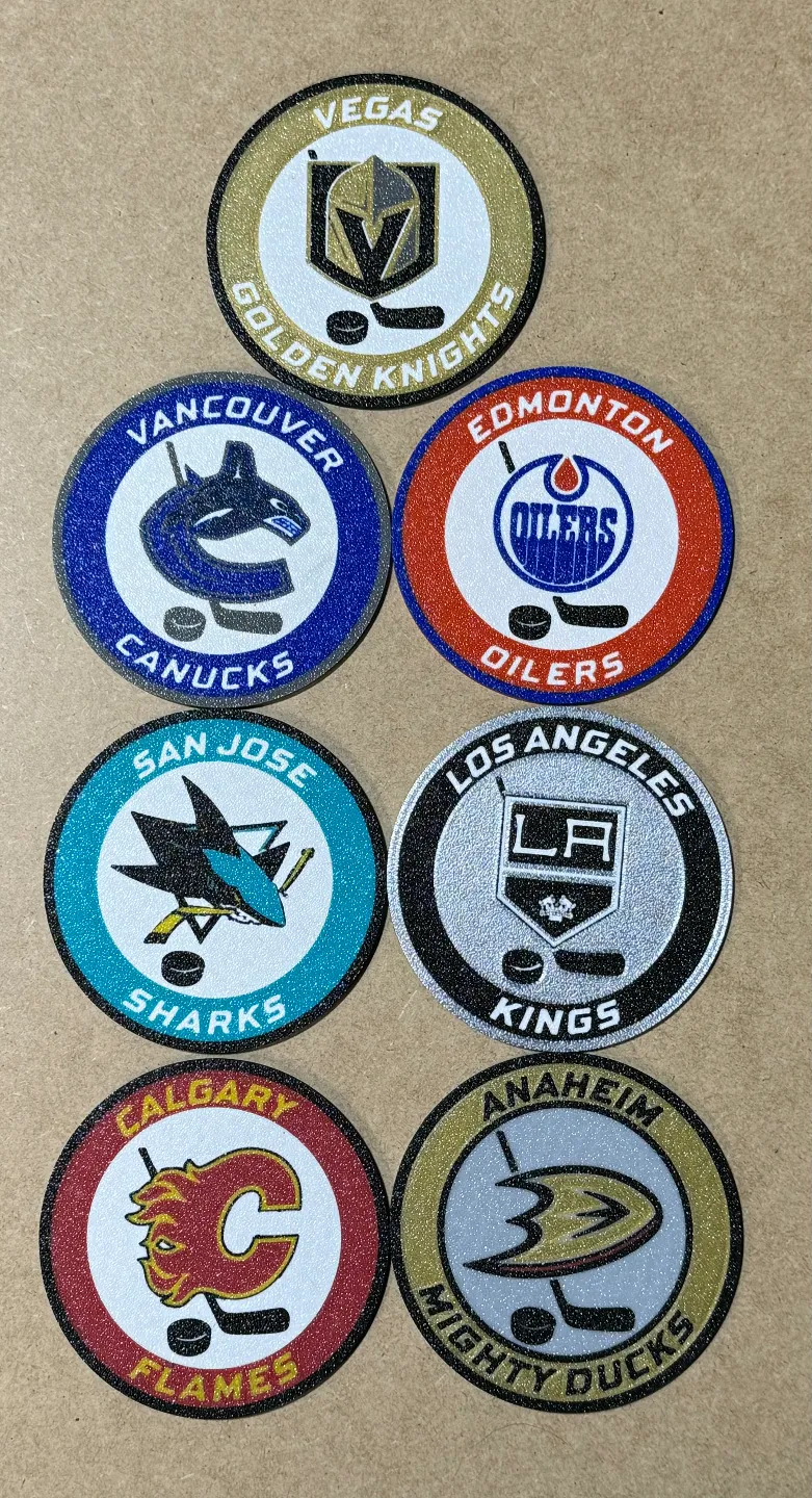 Calgary Flames NHL Hockey custom logo coaster by JabHook - MakerWorld