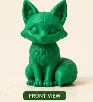 Fox Figurine - Free 3D Print Model - MakerWorld