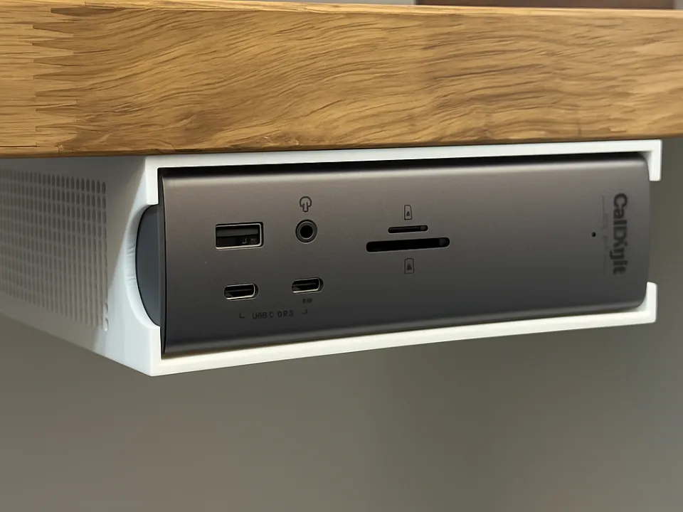Caldigit TS5 Plus Under desk mount by Isaiah MakerWorld: Download Free ...