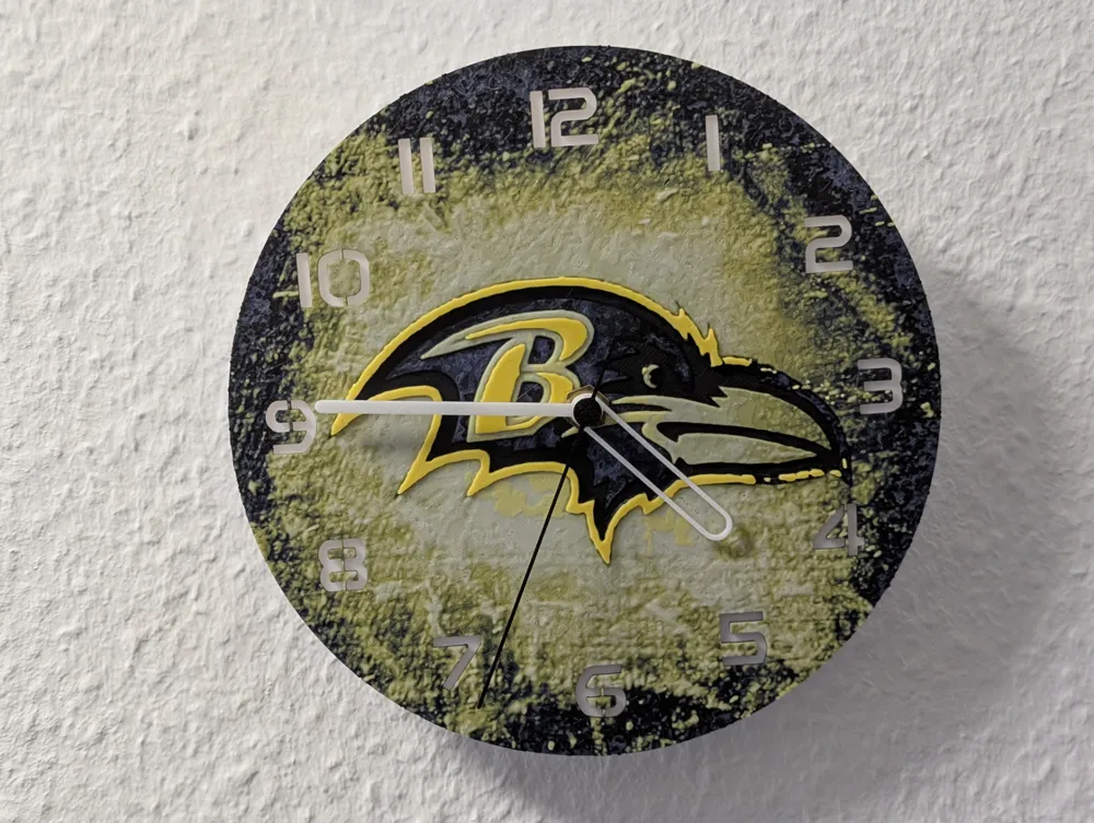wall / desk clock Baltimore Ravens Logo by P VMakerWorld: Download Free ...