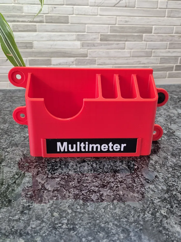 Pegboard Organizer - Multimeter Holder by GTMan002 MakerWorld: Download ...