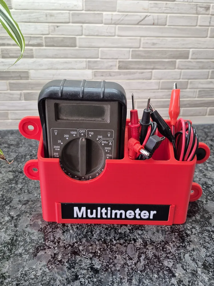 Pegboard Organizer - Multimeter Holder by GTMan002 MakerWorld: Download ...
