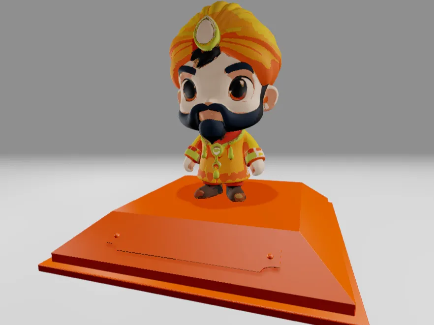 RIch sikh indian statue by aassutossh - MakerWorld