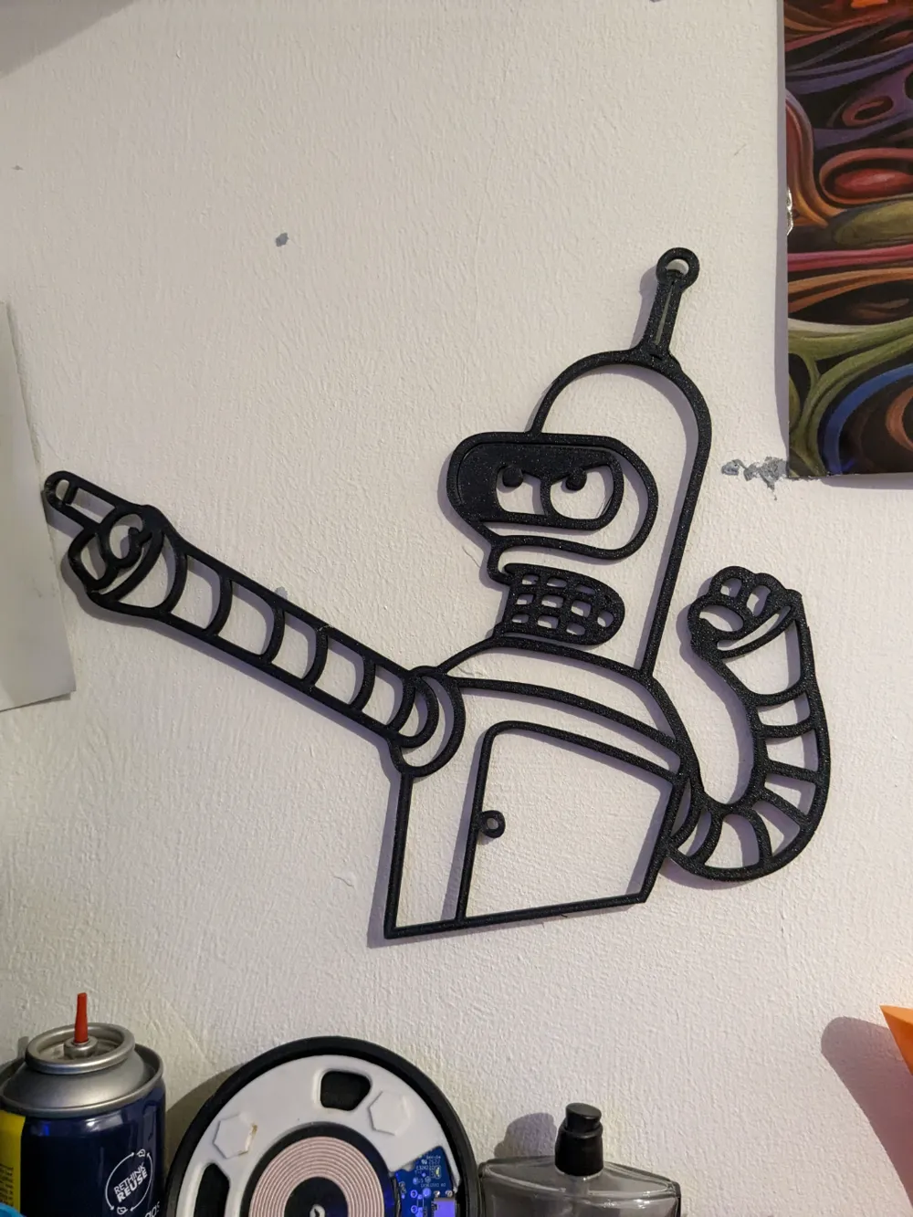 Bender Pointing Wall Art by Lorbis - MakerWorld