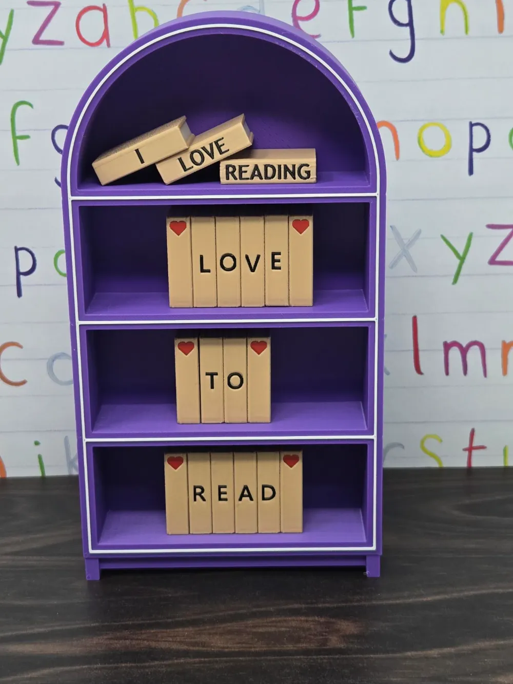 Miniature Arched Decorative Bookcase - Free 3D Print Model - MakerWorld