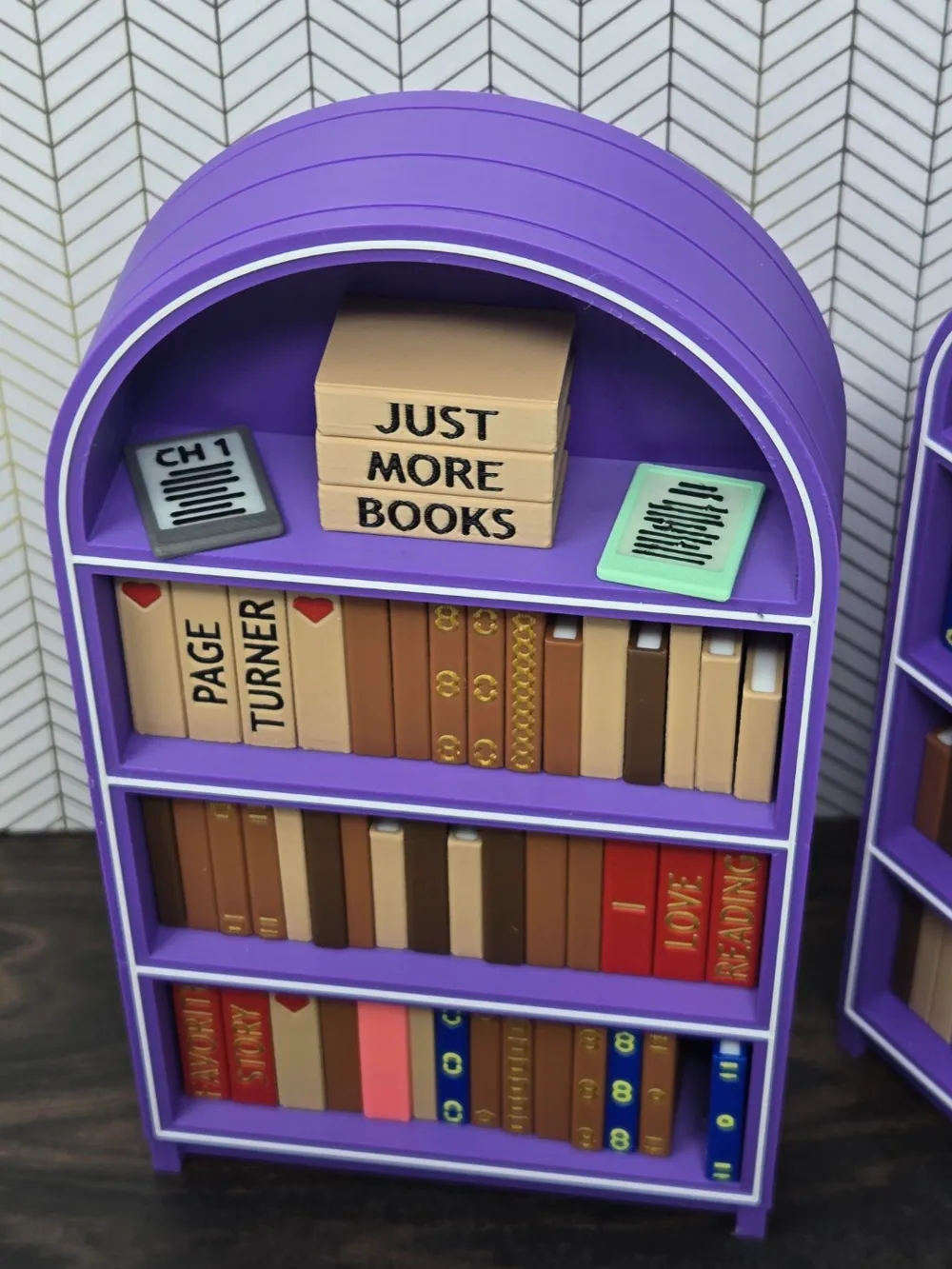 Miniature Arched Decorative Bookcase - Free 3D Print Model - MakerWorld