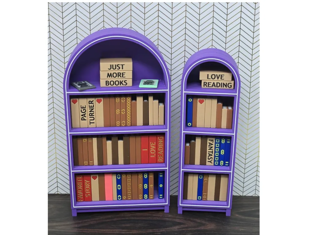 Miniature Arched Decorative Bookcase - Free 3D Print Model - MakerWorld