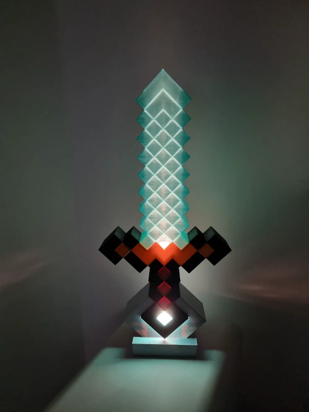 Magic Minecraft Sword (Sculpture / Lamp) - Free 3D Print Model - MakerWorld