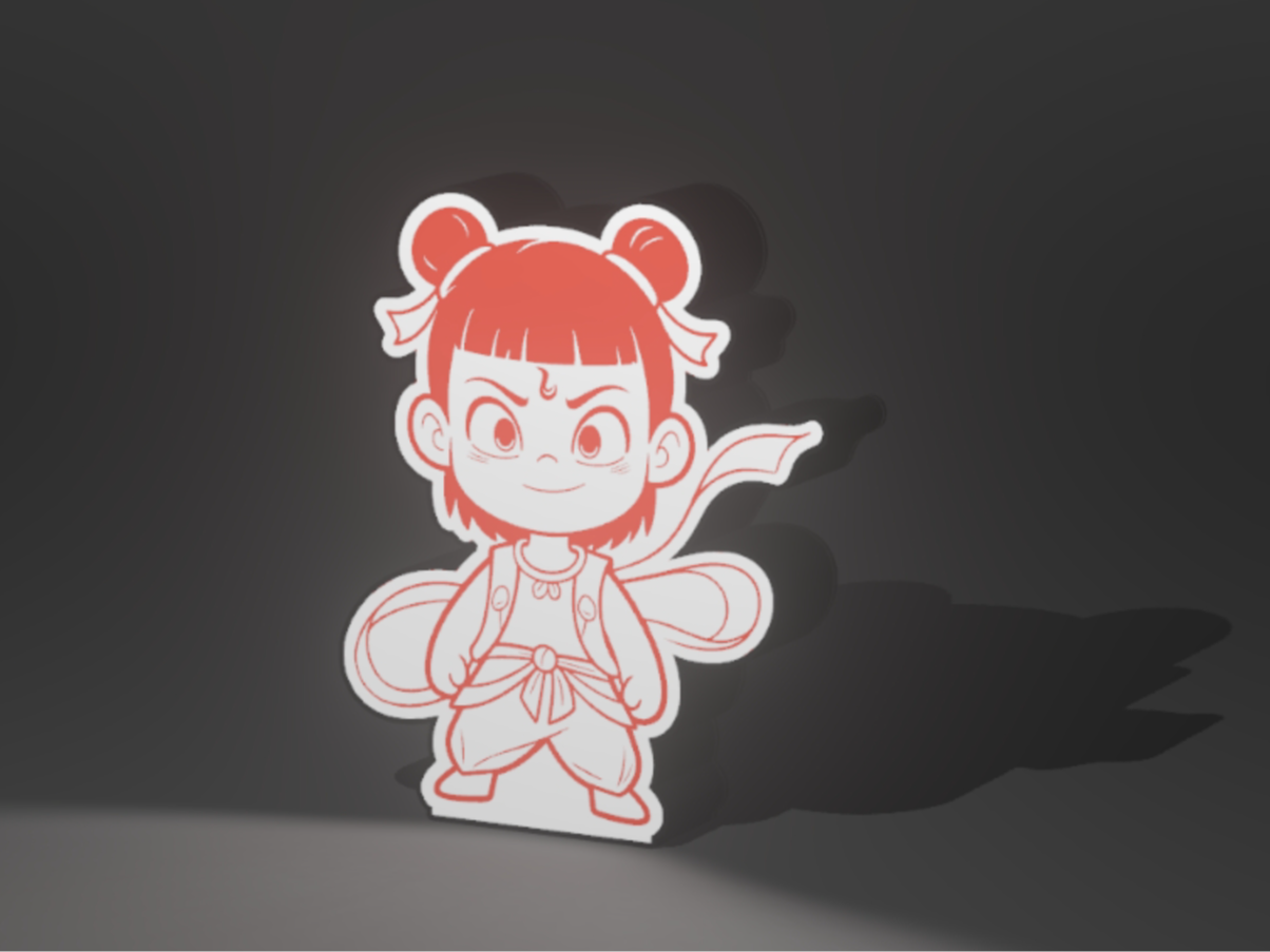 Nezha the Little Demon Night Light by user_1574768861 MakerWorld ...