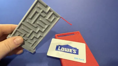 Maze Gift Card Puzzle Box – Dual-Sided Challenge - Free 3D Print Model ...