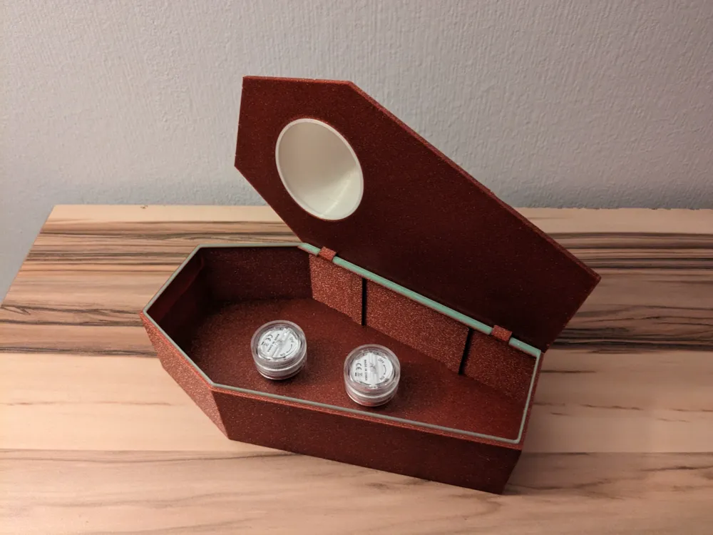 Halloween casket decoration / candy bucket by New Axiom - MakerWorld