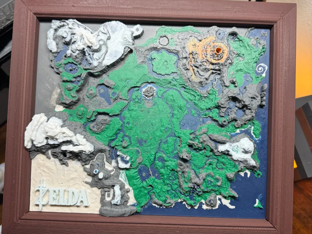 Frame for Zelda BOTW Map made by Eversor by user_3028130014 MakerWorld ...