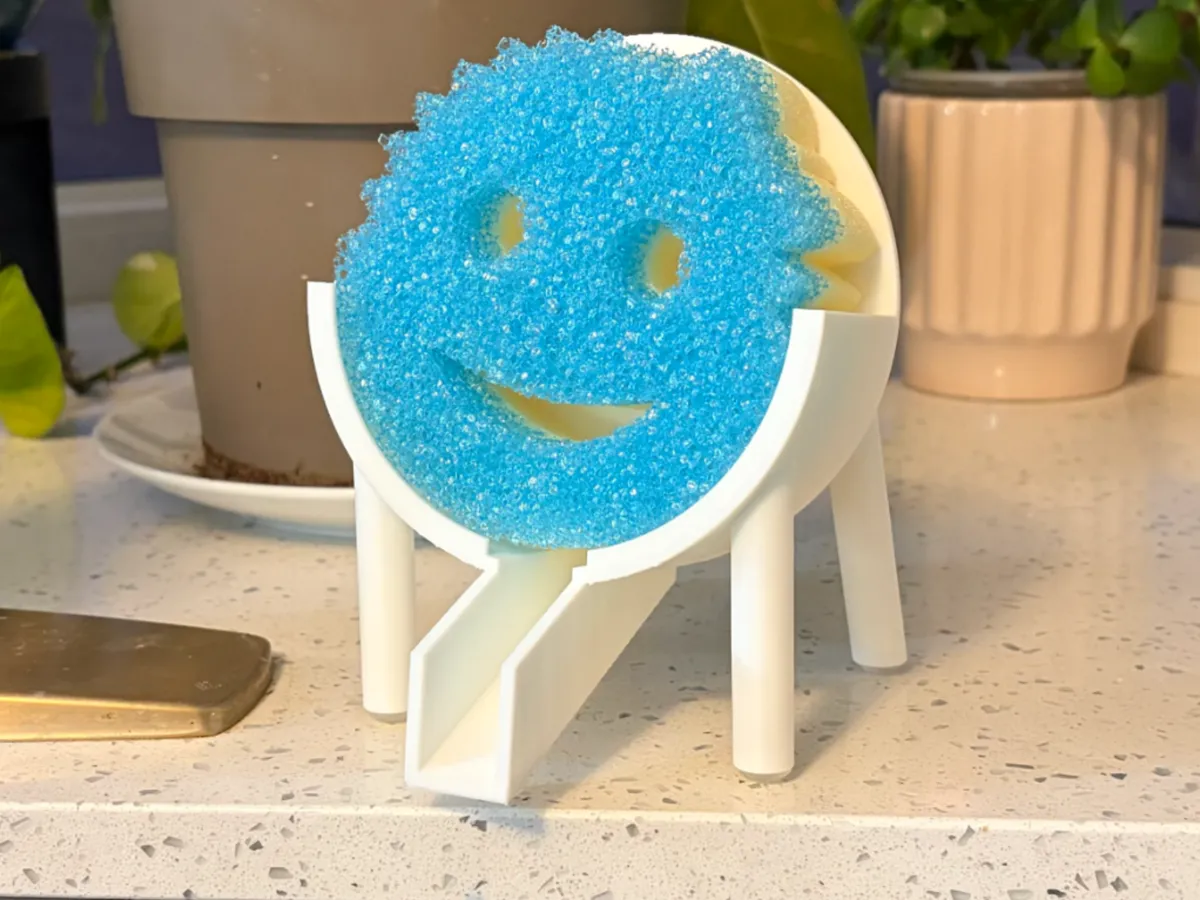 Scrub Daddy/Mommy Sponge Holder - Free 3D Print Model - MakerWorld