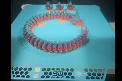 Articulated crystal dragon v2 (fixed) Remixed by Molodos MakerWorld: Download Free 3D Models