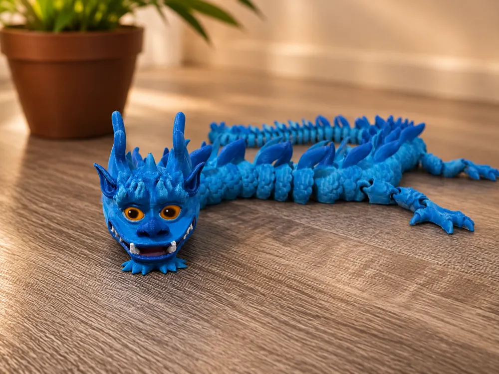 Jouet anti-stress flexible Dragon articulé - Modèle d'Impression 3D ...