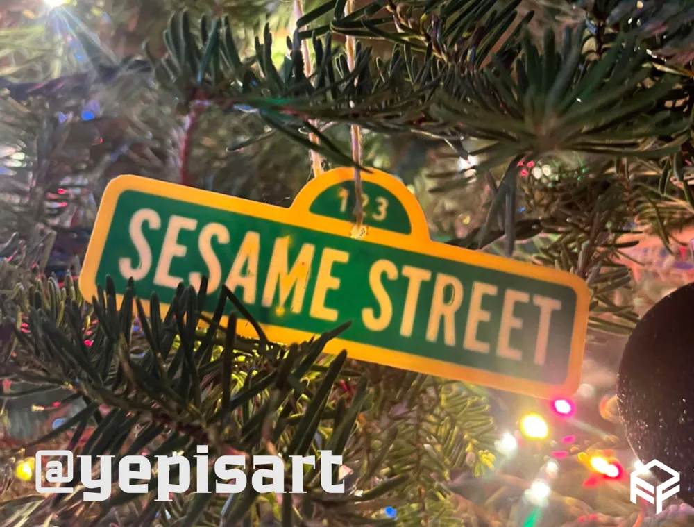 Sesame Street Sign by FF3D.Makes MakerWorld: Download Free 3D Models