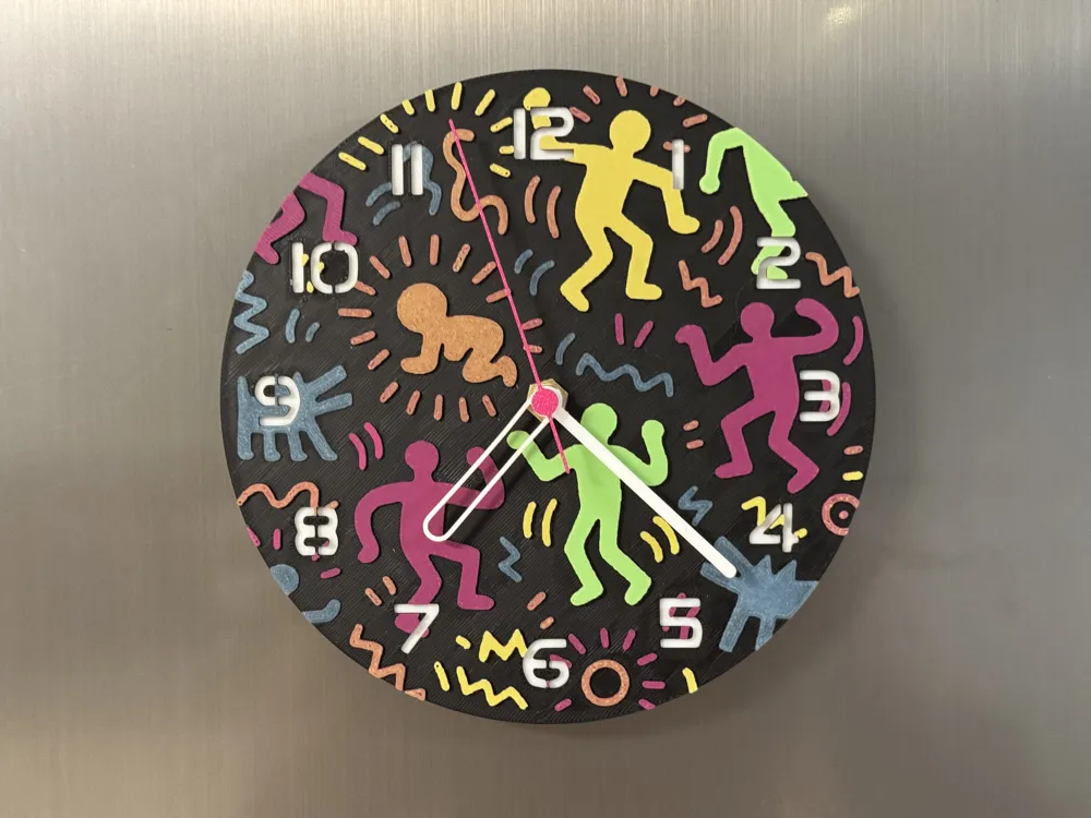 wall / desk clock Pop-Art by cP3D MakerWorld: Download Free 3D Models