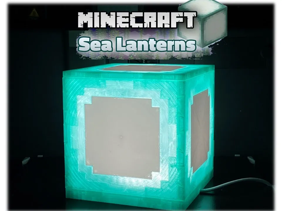Minecraft sea lanterns 001 Easy-to-assemble Lamp by QWO - MakerWorld