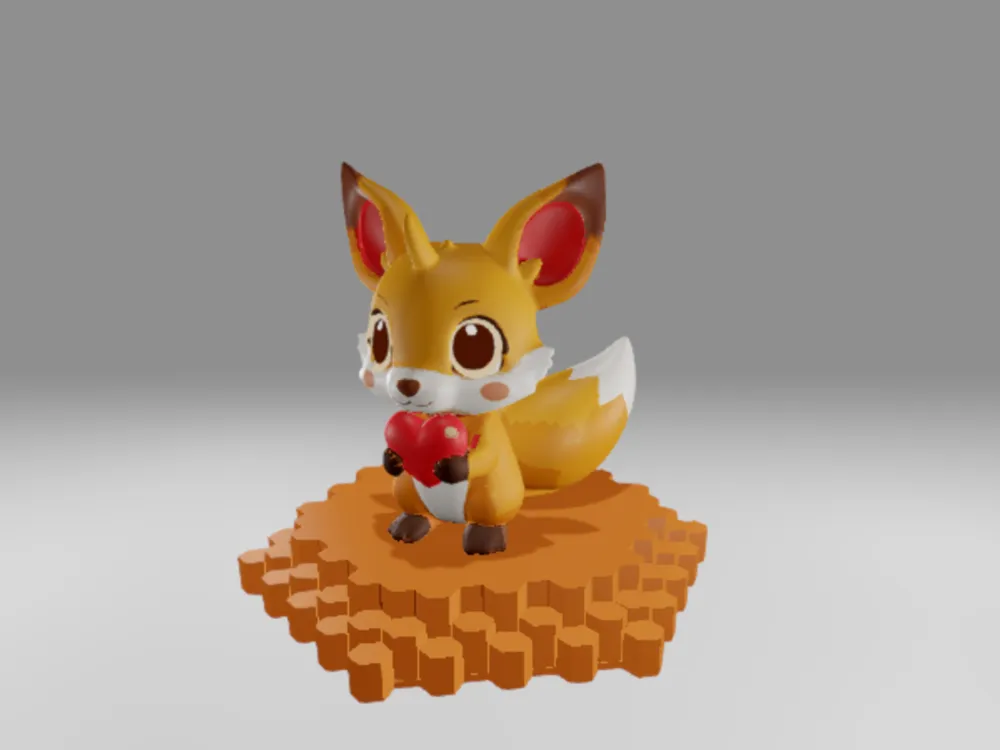 Valentine Fox by Garsoncreative - MakerWorld