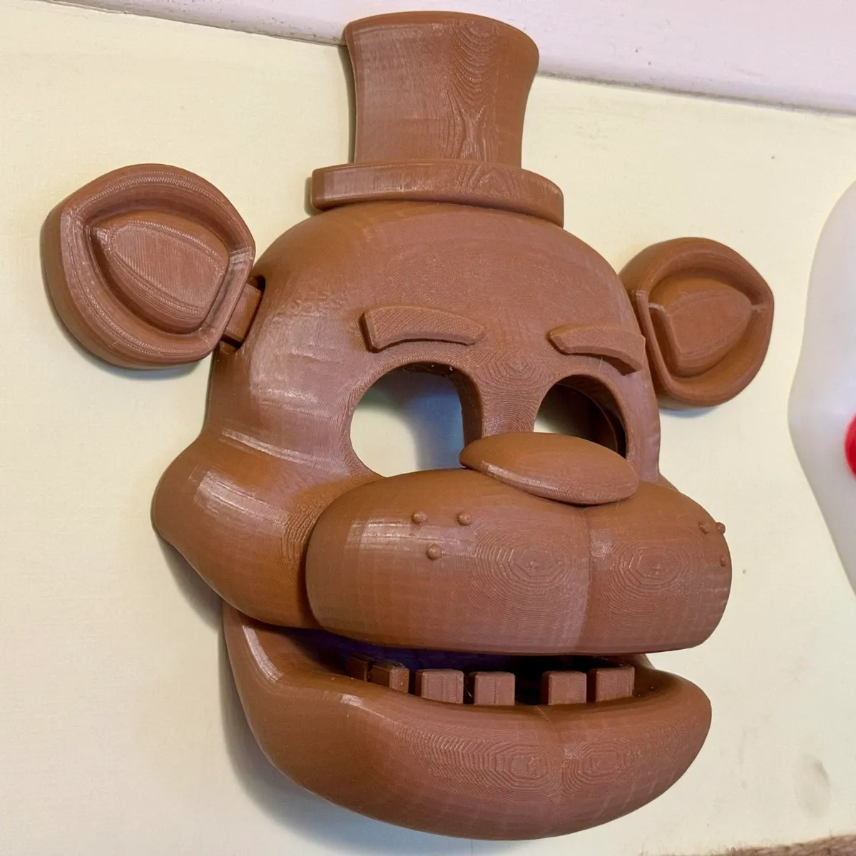 Freddy Fazbear Mask - Wall Mounted - Free 3D Print Model - MakerWorld