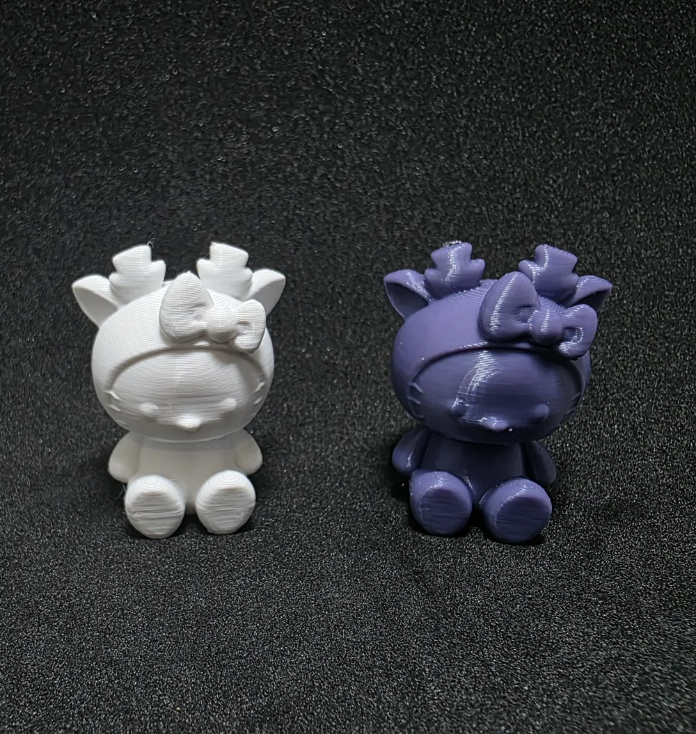 Hello Kitty Christmas Reindeer keychain/decor - Free 3D Print Model ...