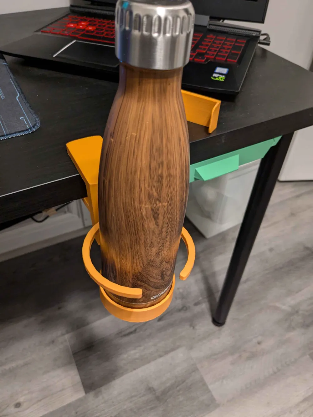 Desk hook (Spring mechanism) Remixed by HexaKris 3d - MakerWorld