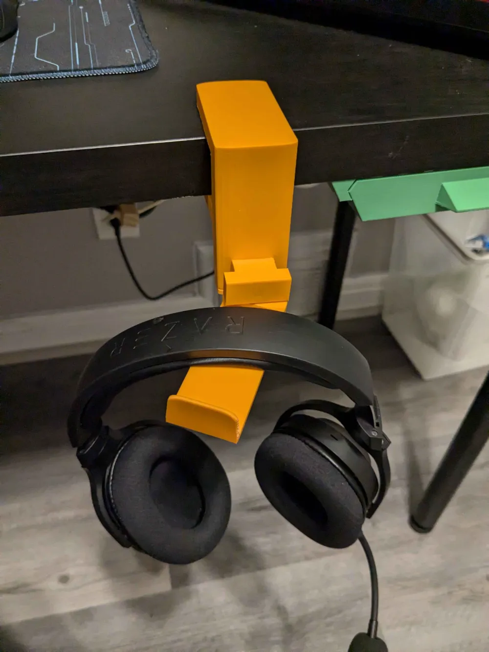 Desk hook (Spring mechanism) Remixed by HexaKris 3d - MakerWorld