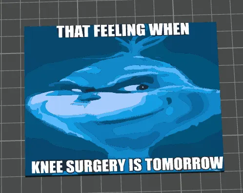 That Feeling When Knee Surgery Is Tomorrow by BubbaTheMan MakerWorld ...