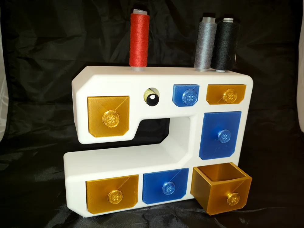 Sewing Machine Shaped Sewing Storage Box by jinivus - MakerWorld